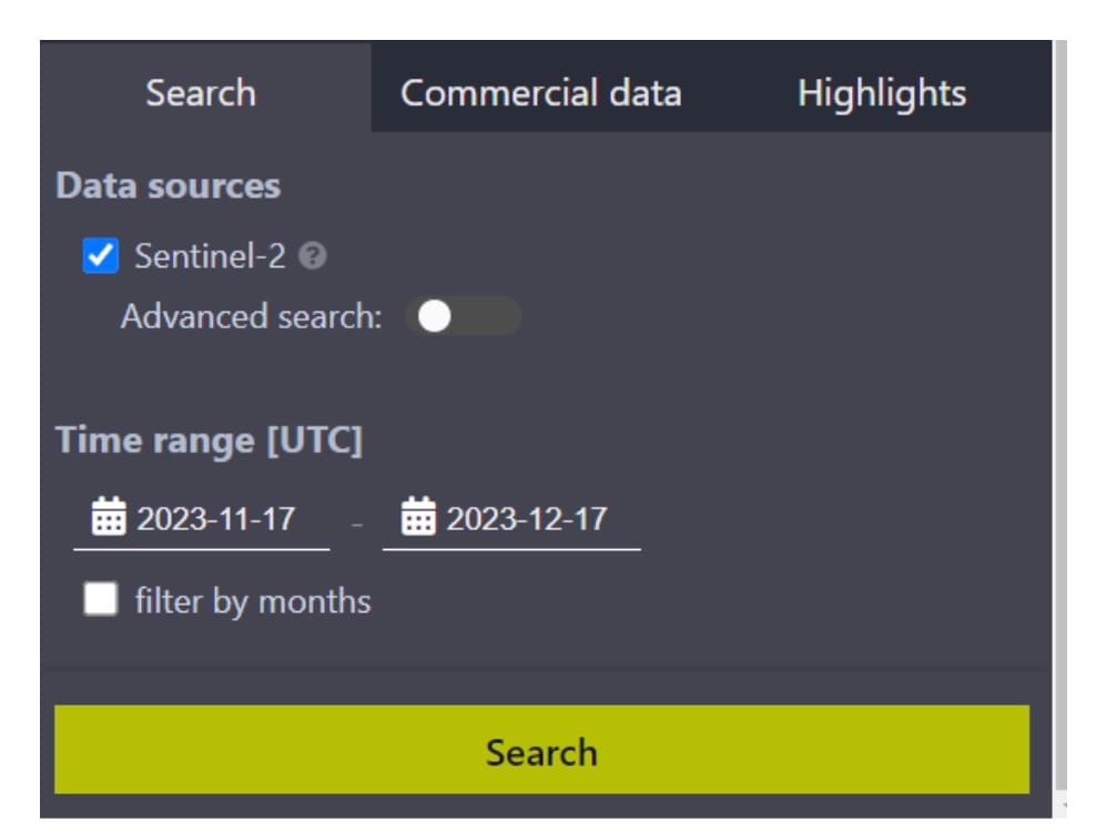 Using Sentinel Hub for Planning Backcountry Tours - The High Route