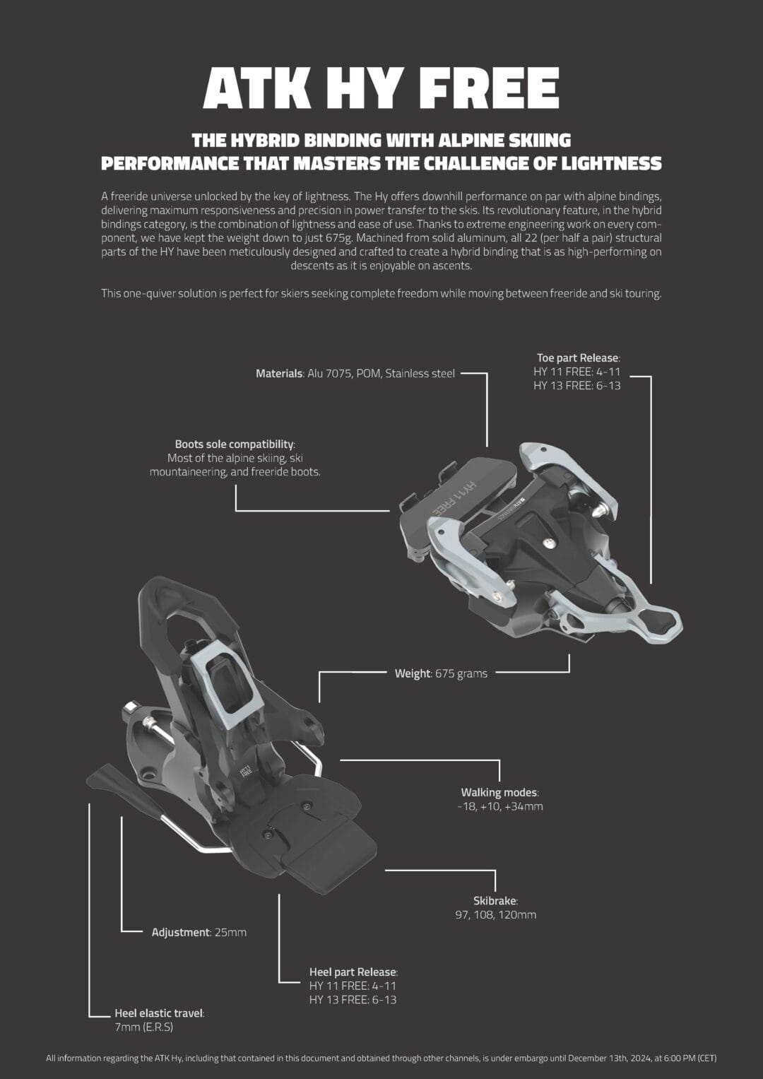 Press Release: ATK Hy Free Binding - The High Route